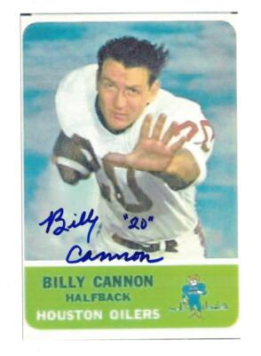 Billy Cannon Signed Autographed 4 x 6 Photo LSU 1959 Heisman Trophy C ...