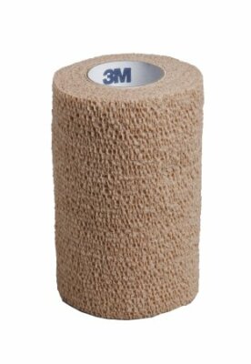 3M Coban Self-Adherent Wrap 1584, 4 inch x 5 yard (100mm x 4,5m), Non ...