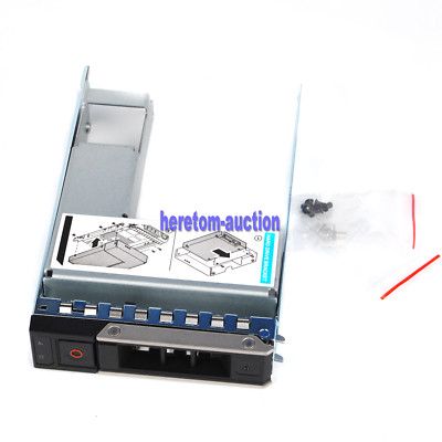 3.5‘’ SAS HDD Drive Tray Caddy +2.5'' Adapter 9W8C4 For Dell PowerEdge ...
