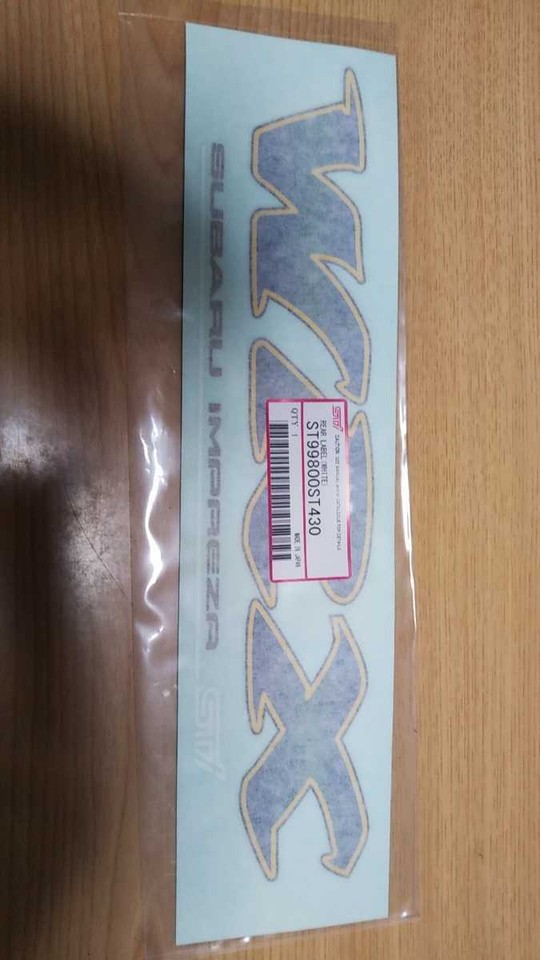 JDM OEM Impreza WRX STI GC8 Decal sticker Emblem Rear Trunk Hatch ...