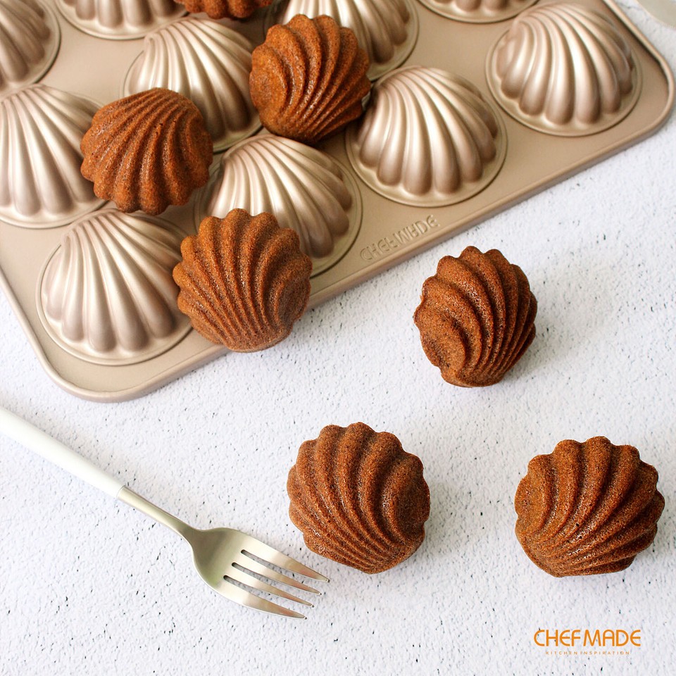 CHEFMADE Madeleine Pans, Spherical Shell Madeline Cake Pan | eBay