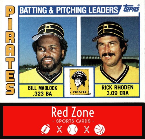 1984 Topps - #696 Pirates Leaders / Checklist (Madlock/Rhoden) NM Set ...