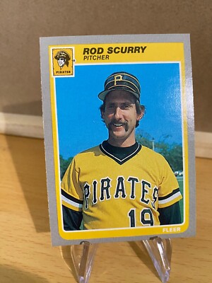 1985 Fleer Pittsburgh Pirates Baseball Card #476 Rod Scurry | eBay