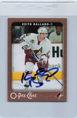 2006/07 O-Pee-Chee #382 Keith Ballard Coyotes Signed Auto *G2443 | eBay