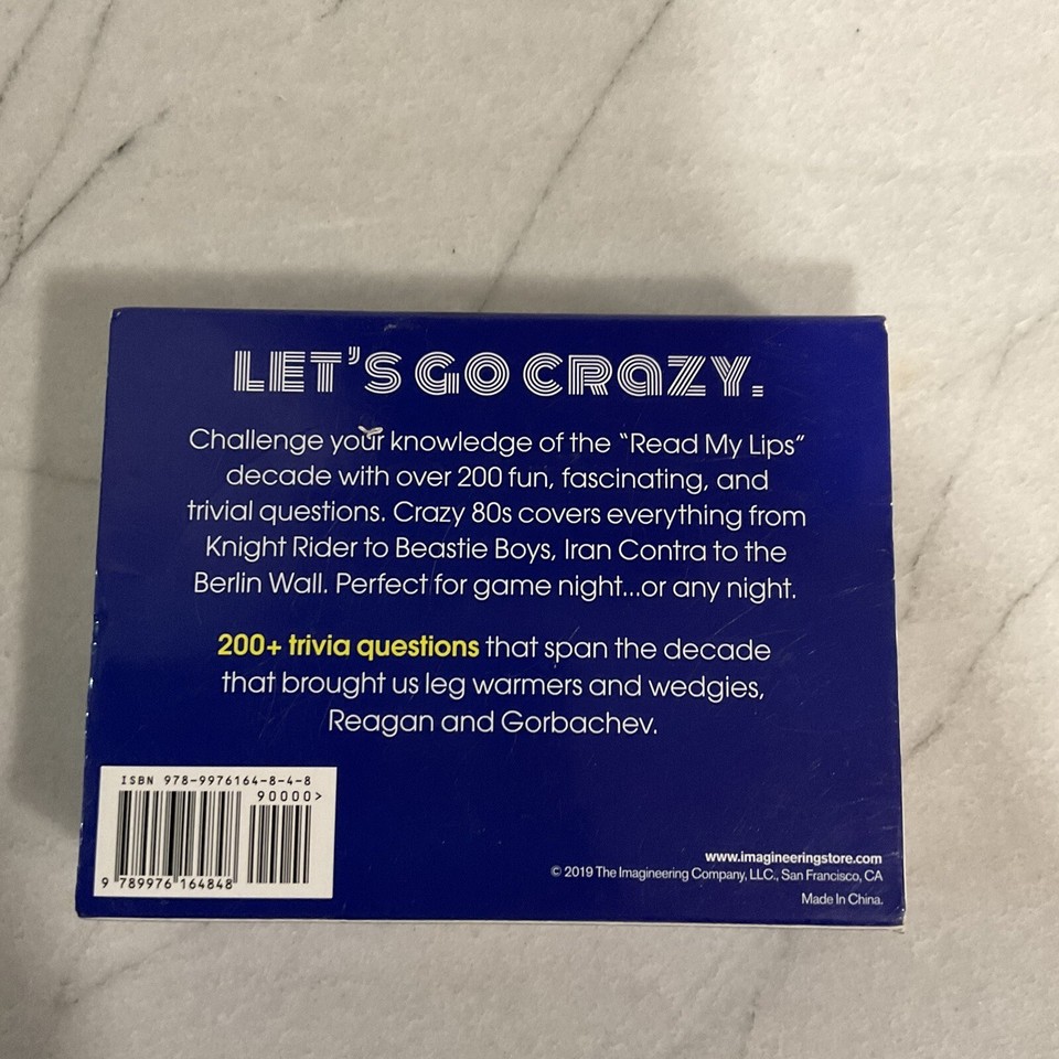 Crazy 80s Trivia Family and Friends Fun Party Game Night 200+ Questions ...