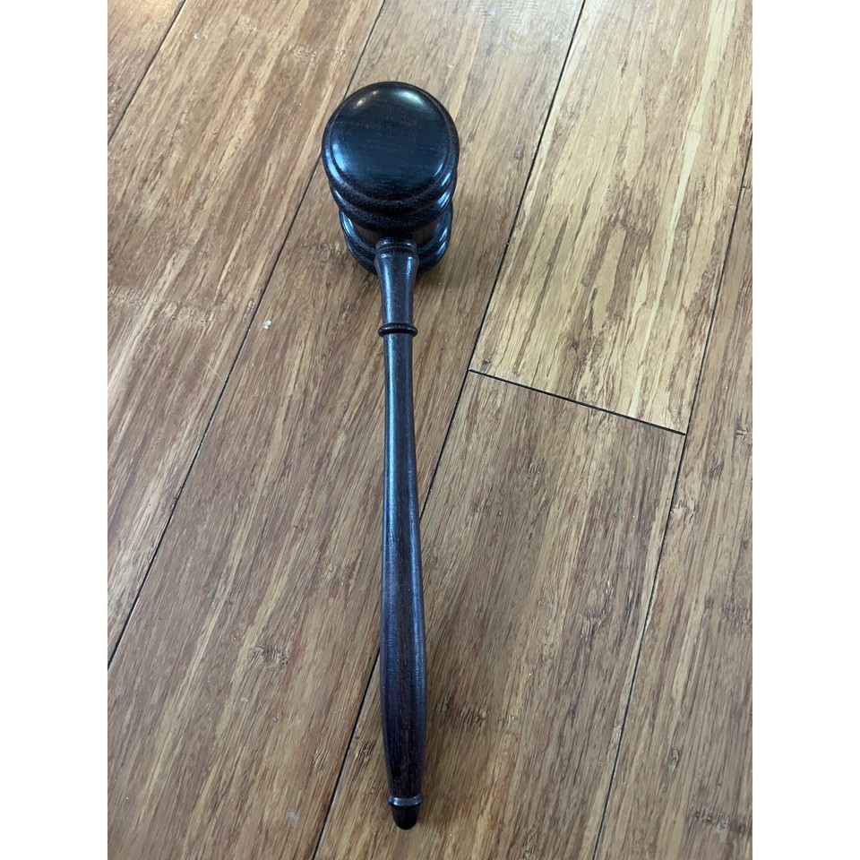 Vintage 10” Long Life Rosewood Judge Auctioneer Mallet Gavel-NOS | eBay