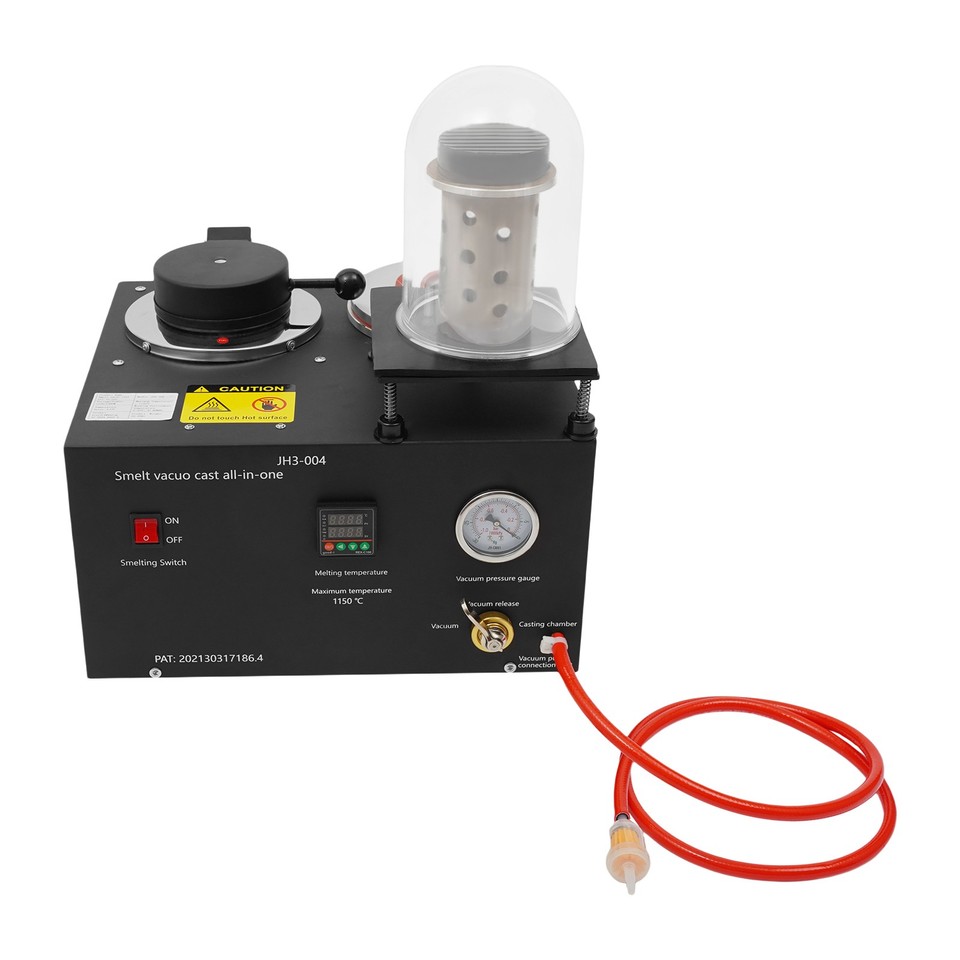 2KG Jewelry Lost Wax Cast Combination Vacuum Casting Melting Machine 1/ ...