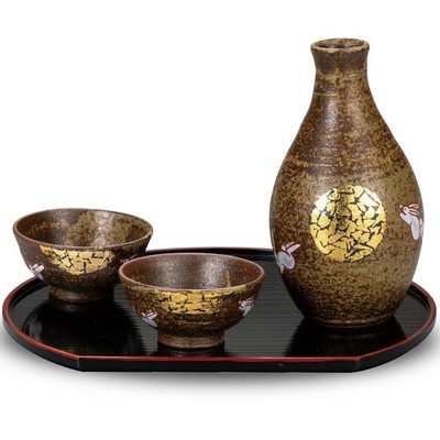 Waza no Kura Kutani Ware Sake Set High-Quality Japanese Tableware Made ...