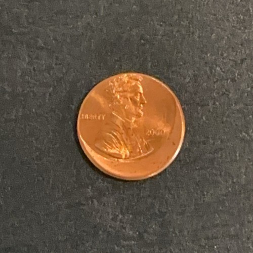 2000 Penny Error Off Center Strike Red Linoln Memorial Cent BU UNC Free ...