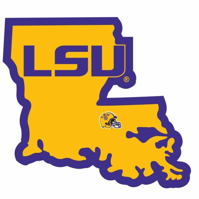 NCAA LSU Tigers Home State Decal Auto Car Window Vinyl Sticker for sale ...