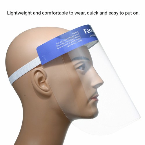 2 Pack Safety Full Face Shield Reusable Washable Protection Cover Face ...