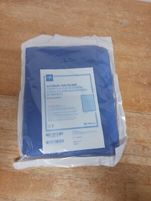 (1) Medline Blue 3/4 Drape Fan Folded 53" x 77" DYNJP2414 | eBay