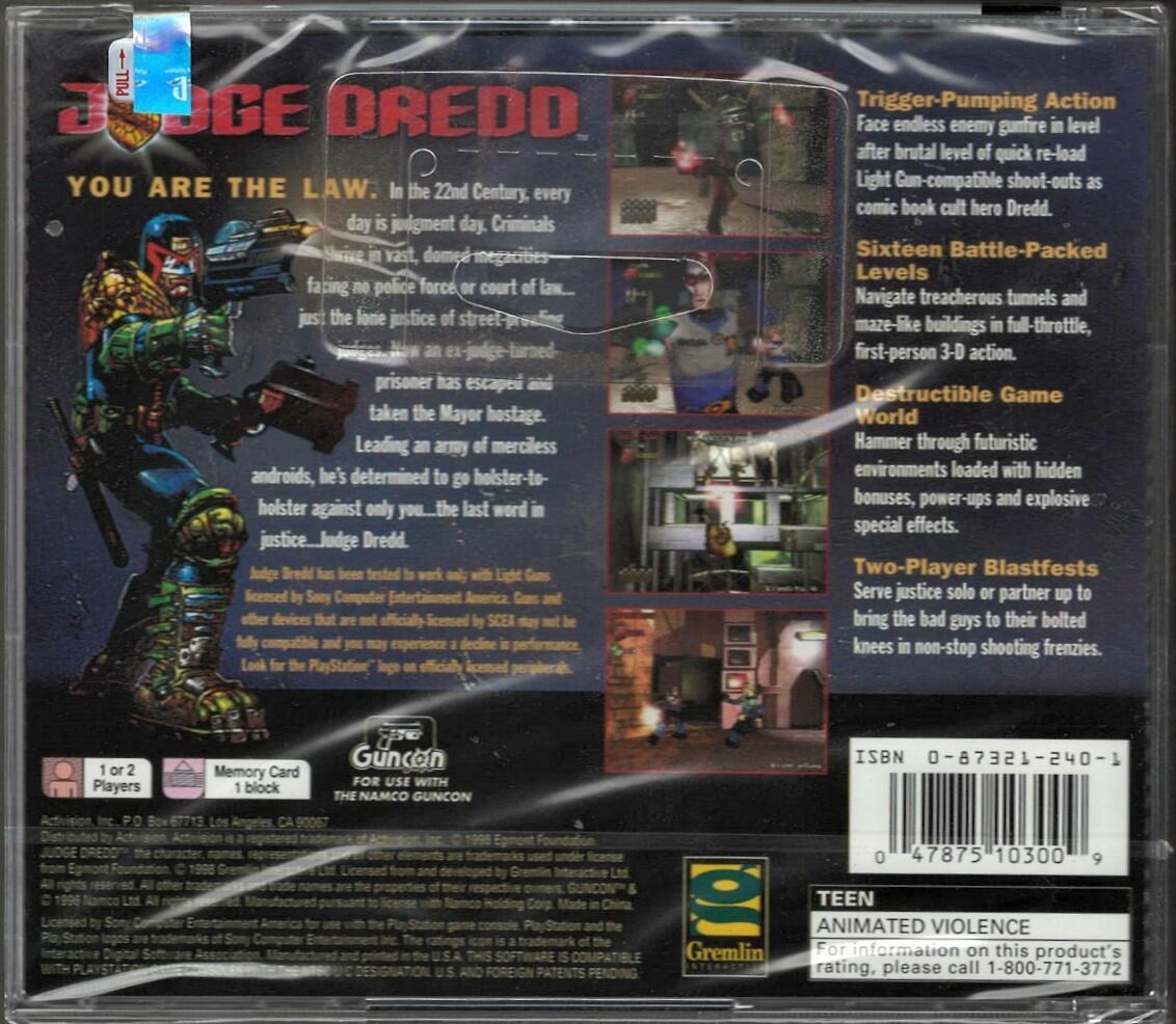 Judge Dredd (Sony PlayStation 1, 1998) for sale online | eBay