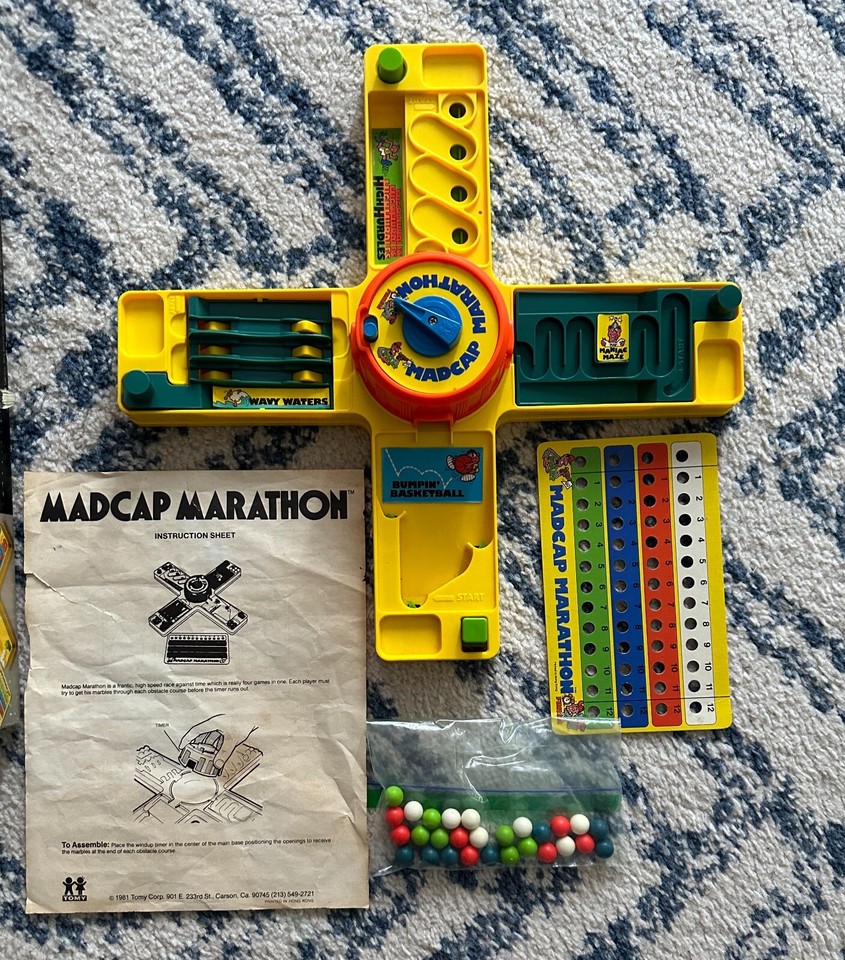 Vintage Madcap Marathon Game by Tomy 1981 COMPLETE | eBay