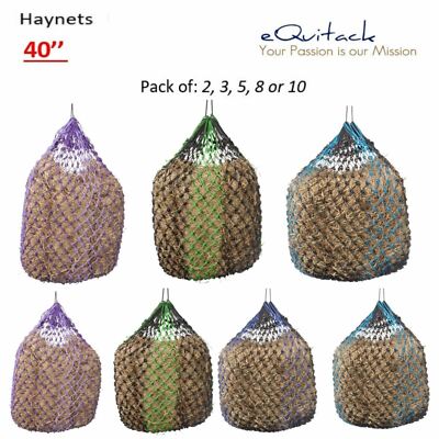 Feed Haynet Haylage Trickle Small Holes Hay Net Large Durable 40'' Set ...