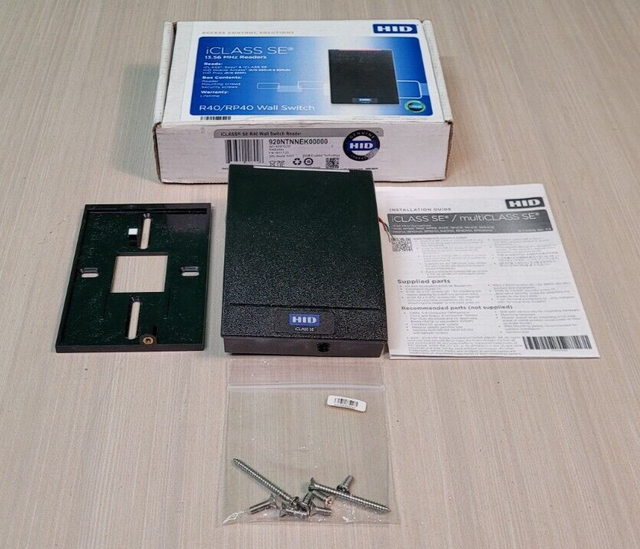 HID iCLASS SE R40 Smart Card Reader 920NTNNEK00000 for sale online | eBay