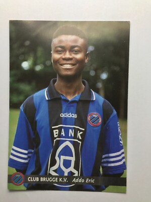 ERIC ADDO-Club Brugge 1990s-45 Caps GHANA-Ex-PSV/FC Eindhoven/Roda JC ...
