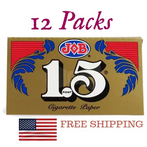 12x Packs Job Gold 1.5 Rolling Papers | eBay