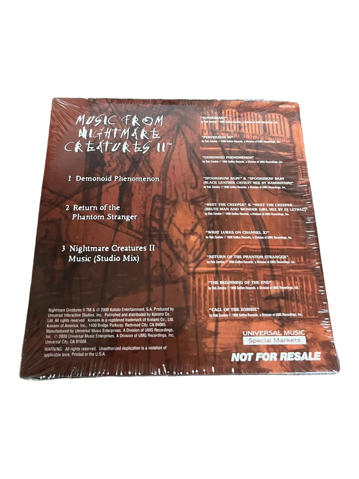 Rob Zombie – Nightmare Creatures II Brand New Sealed Soundtrack CD ...