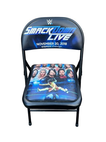WWE EVENT SMACKDOWN 20th Anniversary Fox Collector's Ringside Chair ...