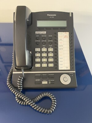 Panasonic KX-T7633 Digital Telephone Black 3-Line LCD Proprietary Phone ...