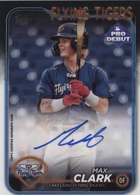 2024 Topps Pro Debut - Max Clark #PD-141 Autographs (AU, RC) for sale ...