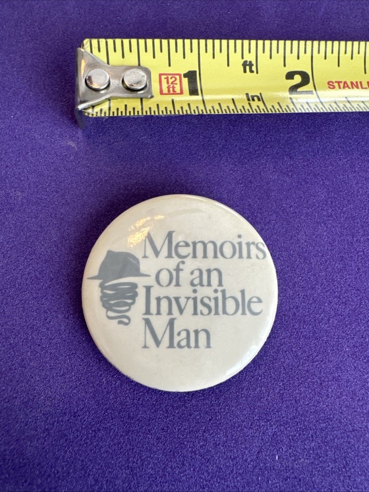 MEMOIRS of an INVISIBLE MAN Movie Pinback Button | eBay