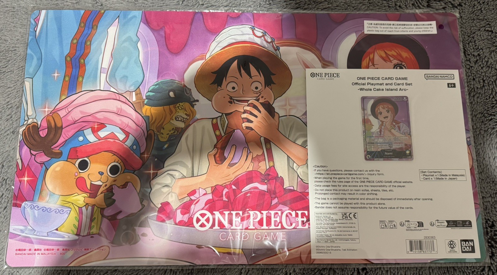 One Piece Official Playmat & Card Set Whole Cake Island Nami OP11-041 ...