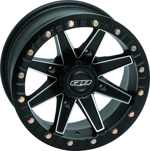 QuadBoss Boss Lock 14x7 PowerSport Wheel, 4/110 Bolt Pattern, 5+3 ...