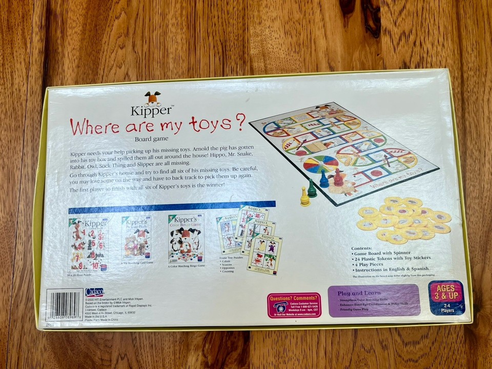 Kipper The Dog Where Are My Toys Board Game Complete | eBay