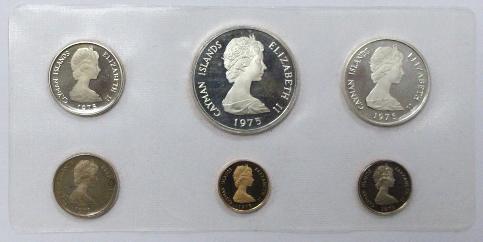 1975 Cayman Islands 6-Coin Proof Set - .925 Silver - Nice Tough Set | eBay