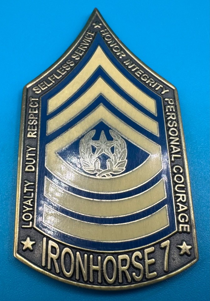 U.S. Army 4th Infantry Division CSM Riling "Ironhorse 7" Military ...