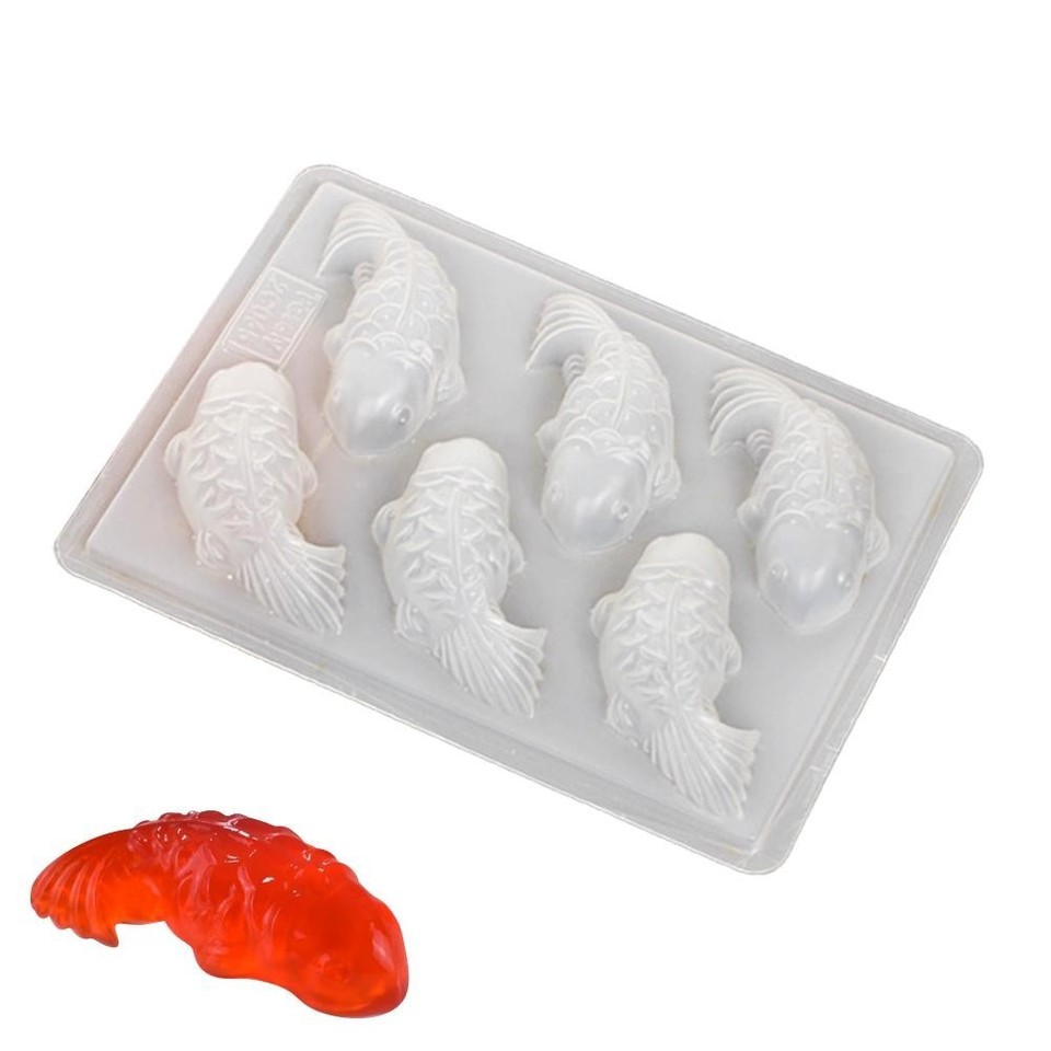 3D Koi Fish Rice Cake Chocolate Mould Handmade Sugarcraft Mold M8Y4 ...
