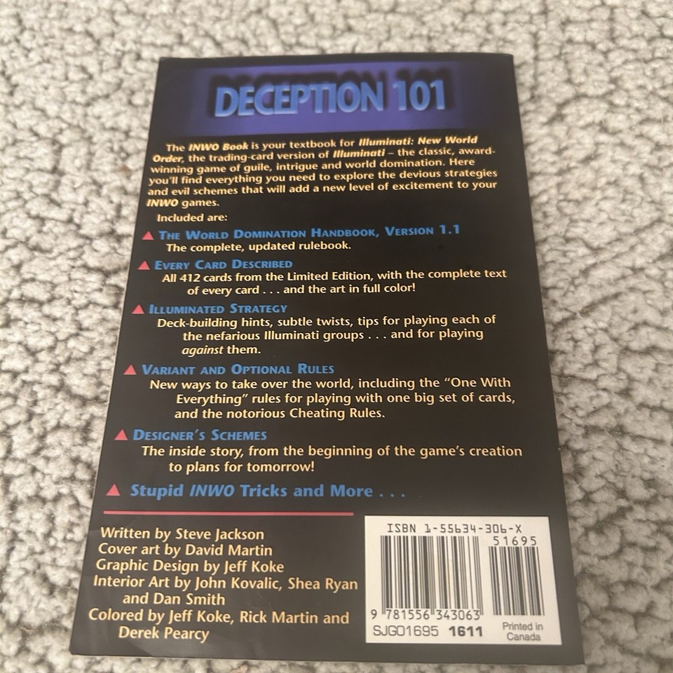 Steve Jackson - The INWO Book (1611, 1995) 9781556343063| eBay