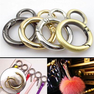 Spring Metal Ring Openable Pendant Bag Belt Strap Web Buckle Clip ...