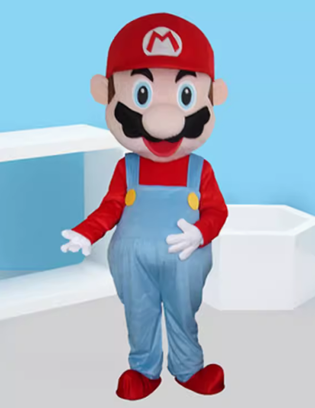 2024 Super Mario Mascot Costume Cosplay Party Fancy Dress Brothers ...