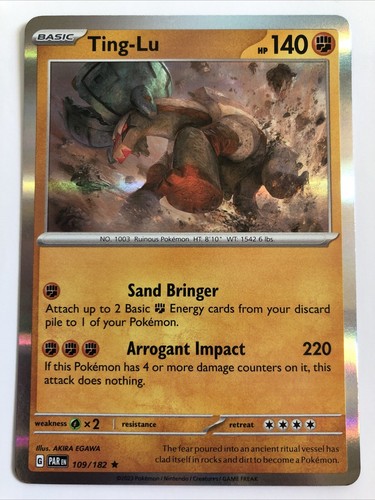 Pokémon TCG Paradox Rift Ting-Lu Holofoil 109/182 NM Rare | eBay