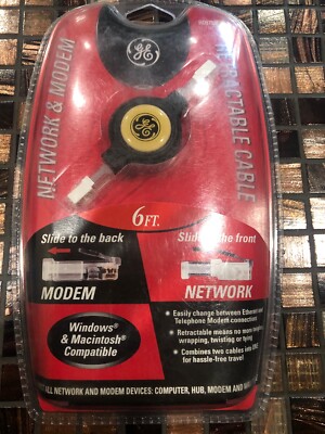 GE H097938, Retractable Cable, Network & Modem, 6 FT (X11414*K) | eBay