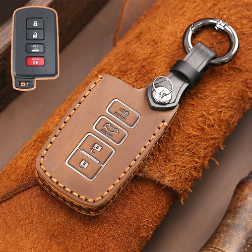 Leather Car Key Cover Case Fob Shell For Toyota 4Runner Sequoia Tundra ...
