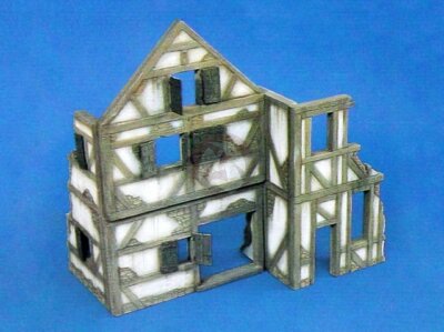 Verlinden 1/35 German Old City 3-Story Building Section WWII [Diorama ...