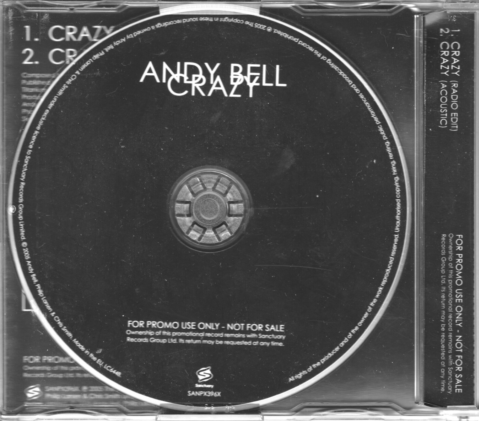 Andy Bell ( ERASURE ) CD-SINGLE CRAZY ( PROMO ) | eBay.de
