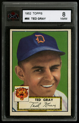 1952 TOPPS ~ #86 ~ TED GRAY ~ DETROIT TIGERS ~ KSA 8 | eBay