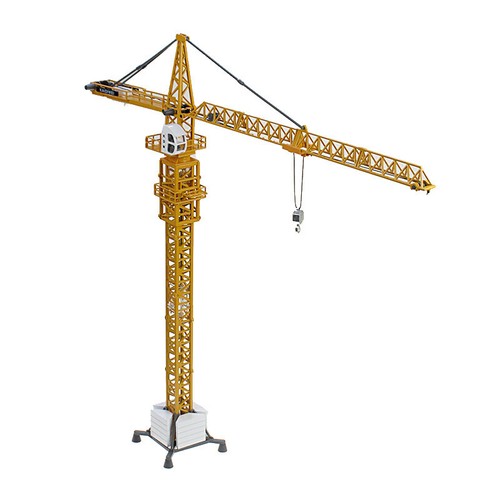 Diecast Tower Slewing Crane 1:50 Scale Heavy Construction Vehicle Hobby ...