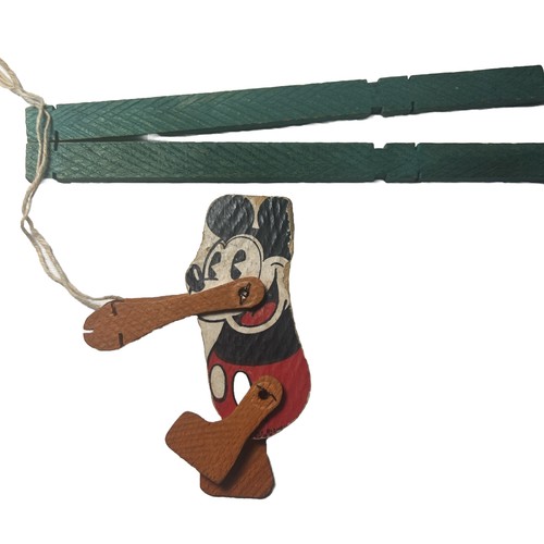 Mickey Mouse Trapeze Toy Vtg Wooden Early Model Good Condition. | eBay
