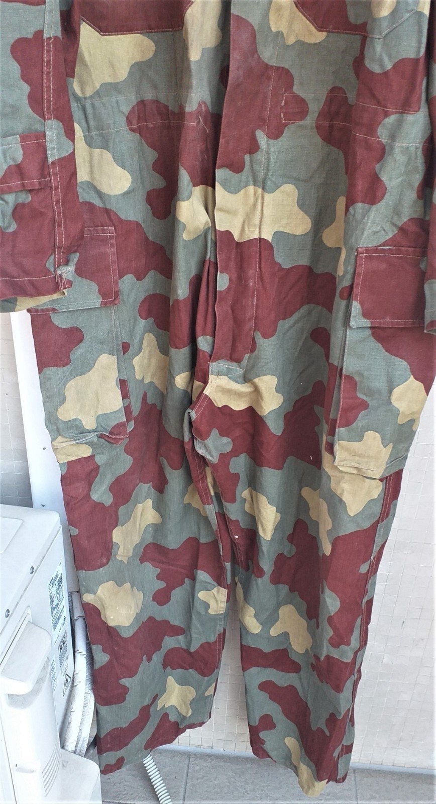 Italian M29 1950s camouflage suit same WW2 German Tanker camo suit sz ...