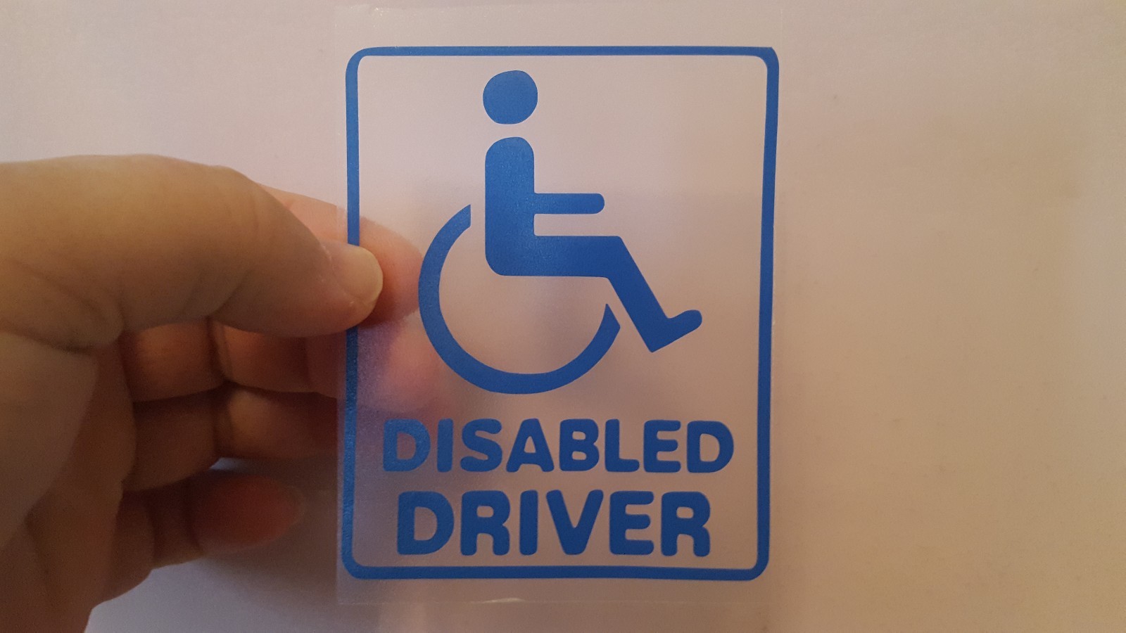 DISABLED DRIVER DECAL STICKER AWARE MOBILITY DISABLED SIGN X 2 NORM ...