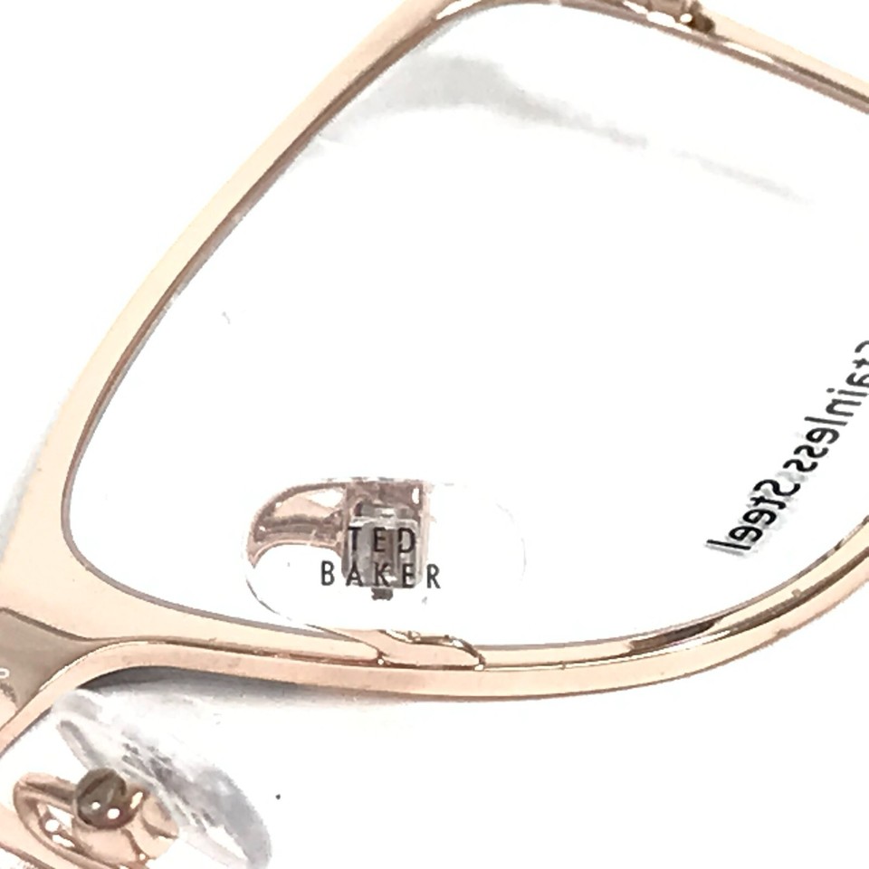 Ted Baker Eyeglasses Frames TW510 BUR Burgundy Tortoise Gold Cat Eye 51 ...