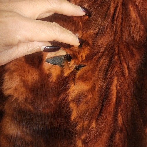 Vintage Dupler’s Fine Furs Red Brown Ermine Winter Fur Coat Geniune ...