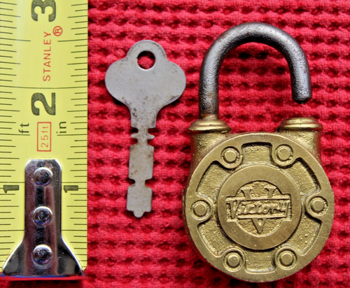 Victory Cast Brass Warded Padlock Waterbury Lock & Specialty Company ...