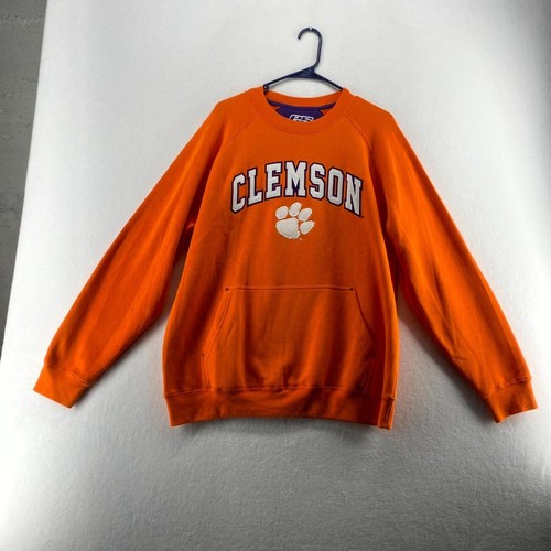 Clemson Tigers College Crew Neck Embroidered e5 Sweater Mens Size M | eBay